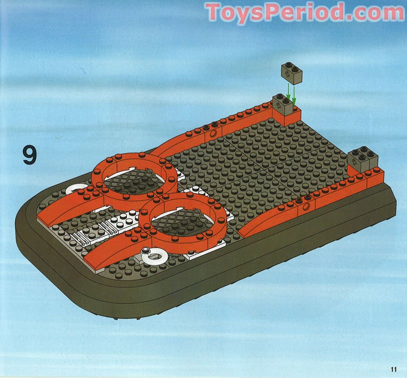 LEGO 7944 Fire Hovercraft Instructions and Parts List