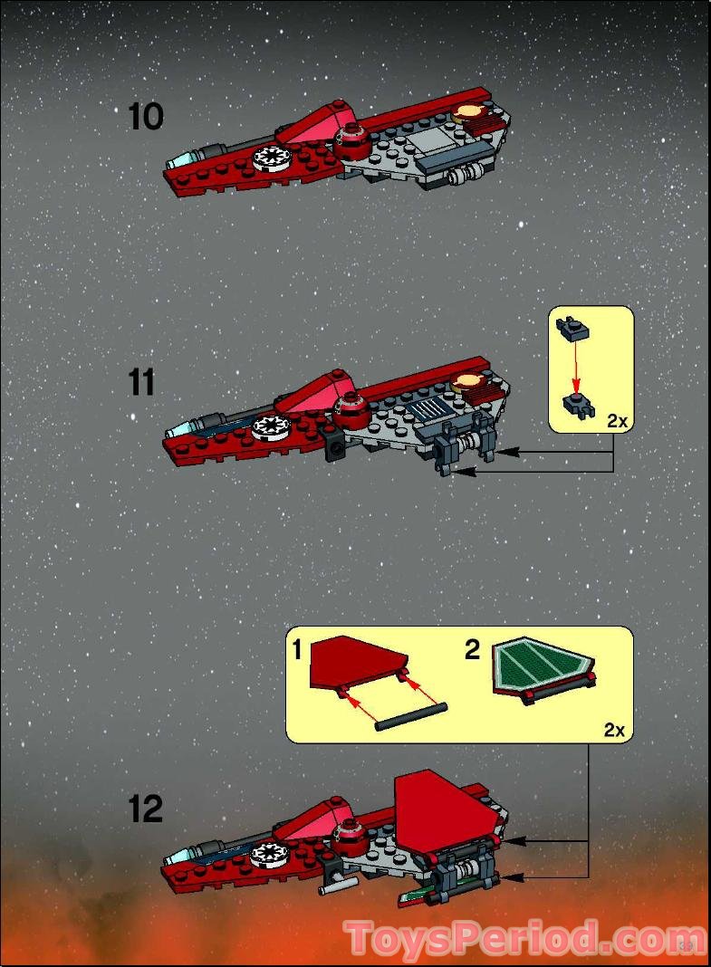 LEGO 7283 Ultimate Space Battle Instructions and Parts List