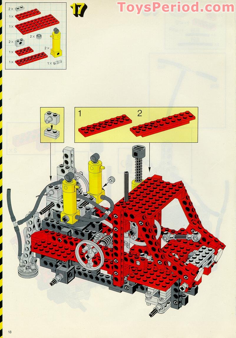 LEGO 8854 Power Crane Instructions and Parts List