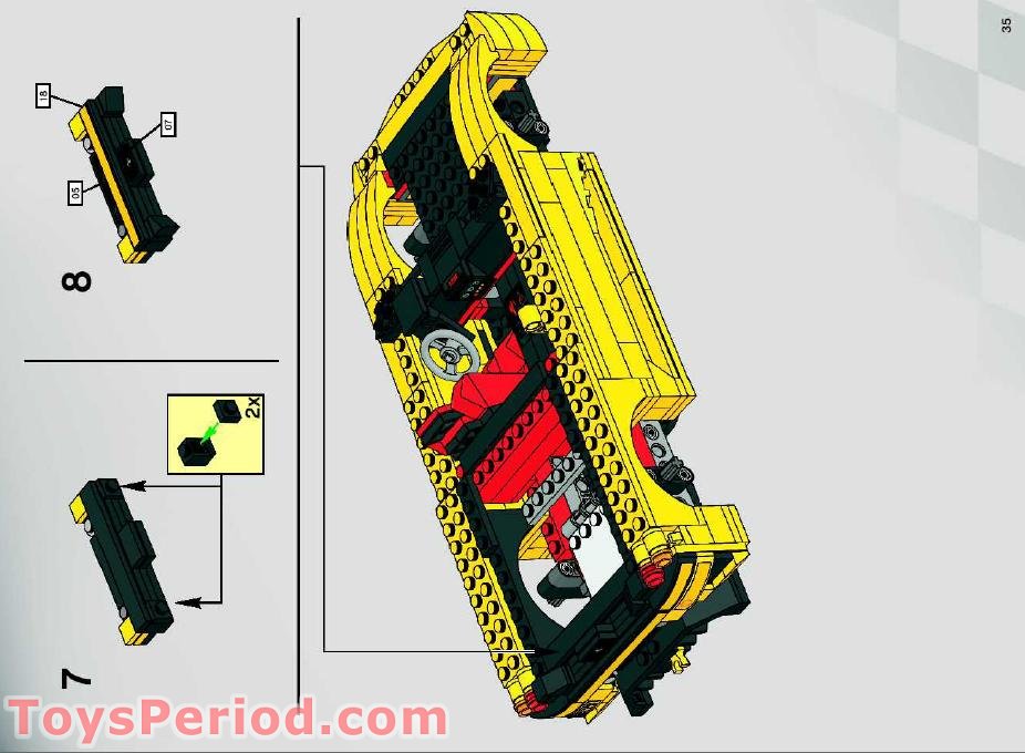LEGO 8143 Ferrari 1:17 F430 Challenge Set Parts Inventory and ...