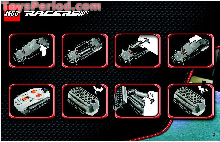 LEGO 8183 Track Turbo RC Instructions and Parts List