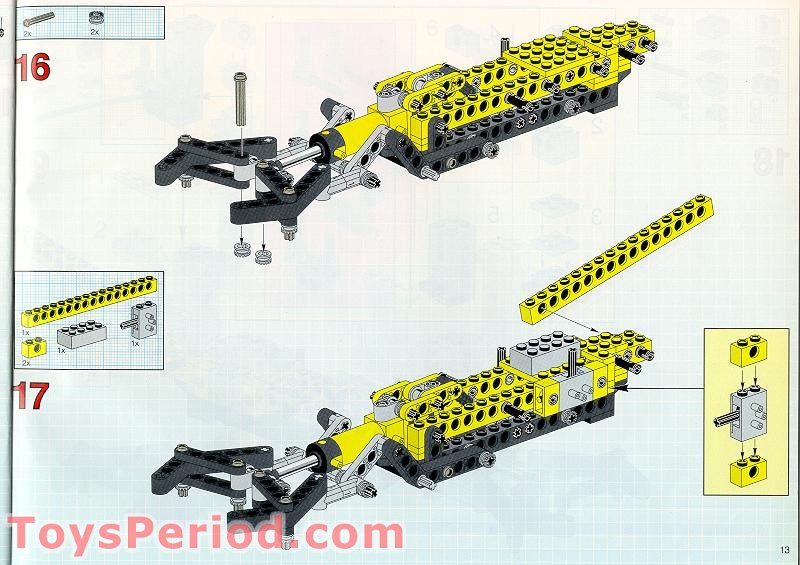 LEGO 8250 Search Sub Instructions and Parts List