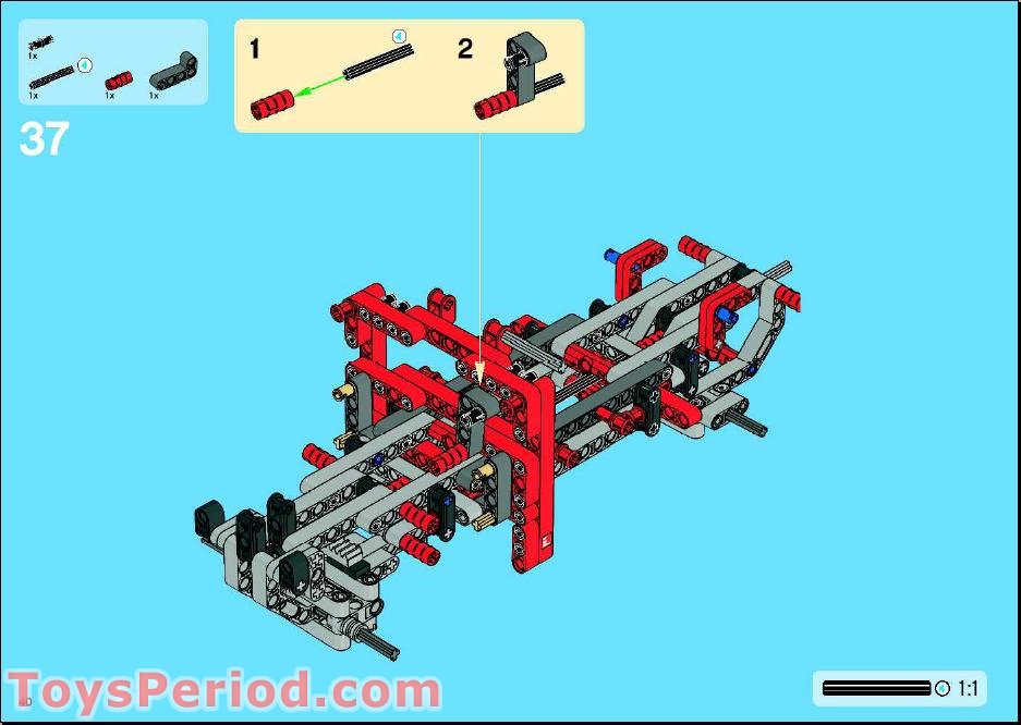 LEGO 8289 Fire Truck Instructions and Parts List