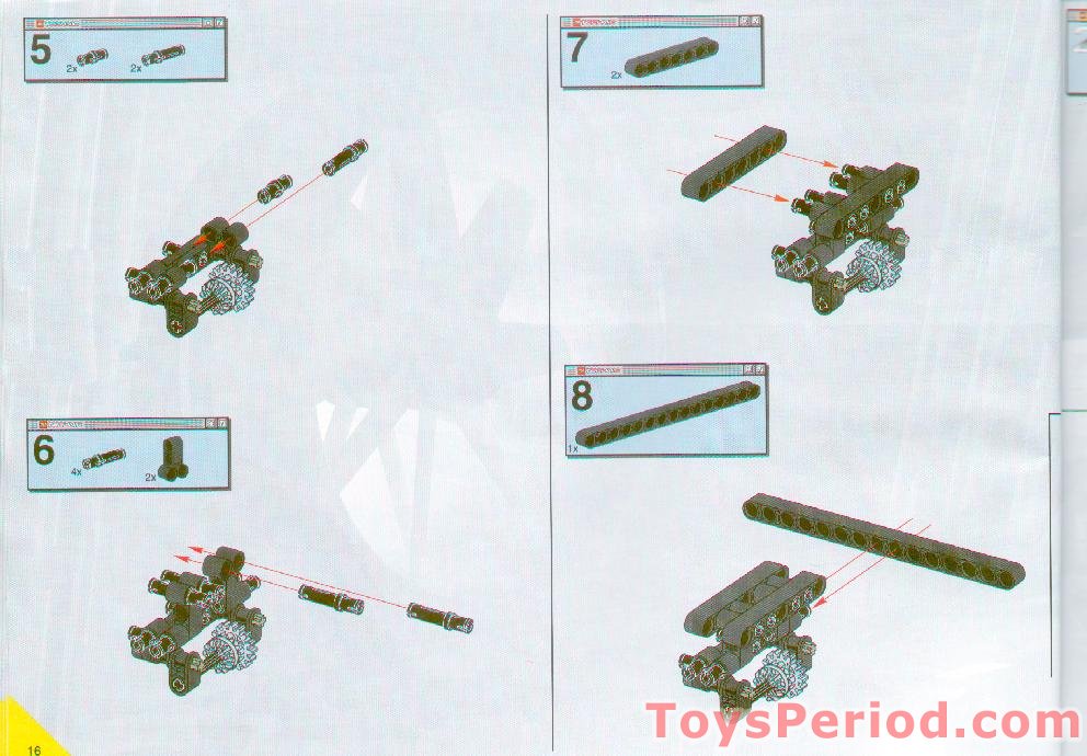 LEGO 8466 4x4 Off Roader Instructions and Parts List