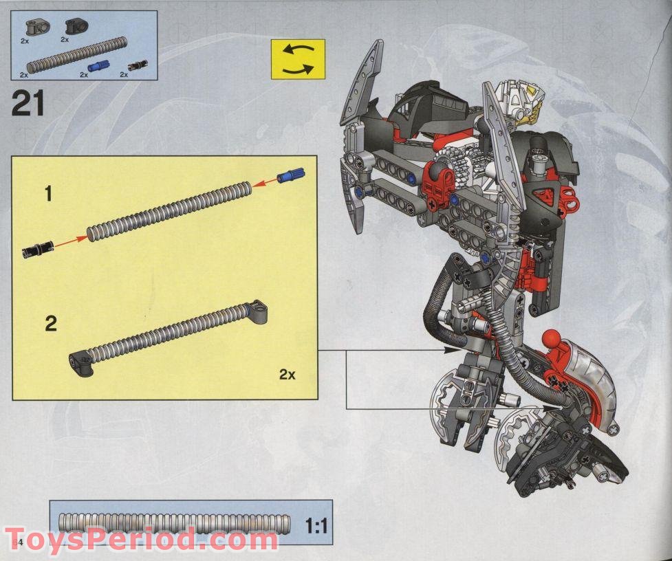 LEGO 8596 Takanuva Instructions and Parts List