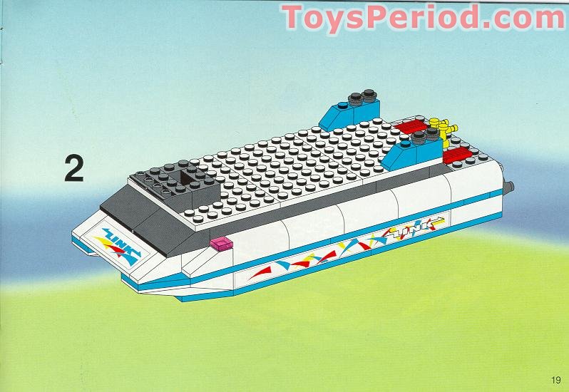 LEGO 2998 Stena Line Promotional Set: Hydrofoil Instructions and Parts List