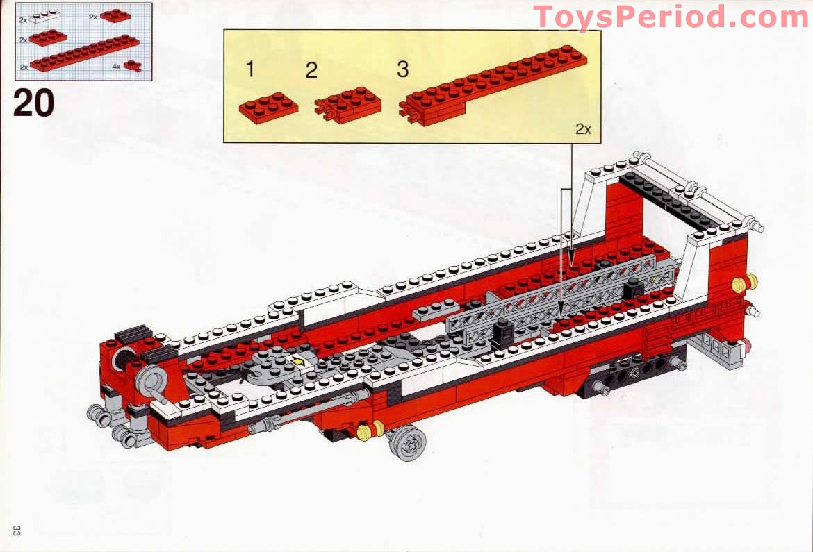 LEGO 5591 Mach II Red Bird Rig Instructions and Parts List