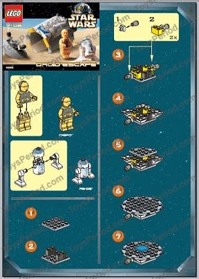 LEGO 7106 Droid Escape Instructions and Parts List