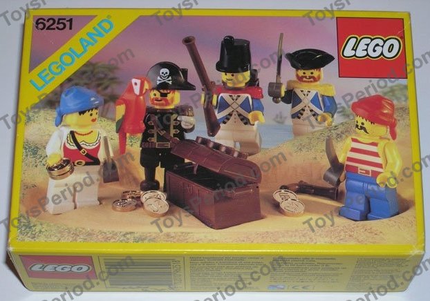 LEGO 6251 Pirate Minifigures Instructions and Parts List