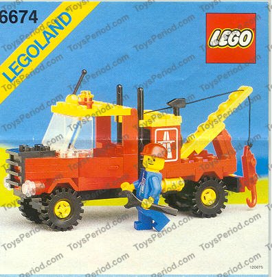 LEGO 6674 Tow Truck Instructions and Parts List