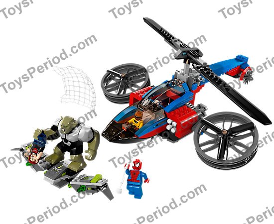 LEGO 76016 Spider-Helicopter Rescue Set Parts List