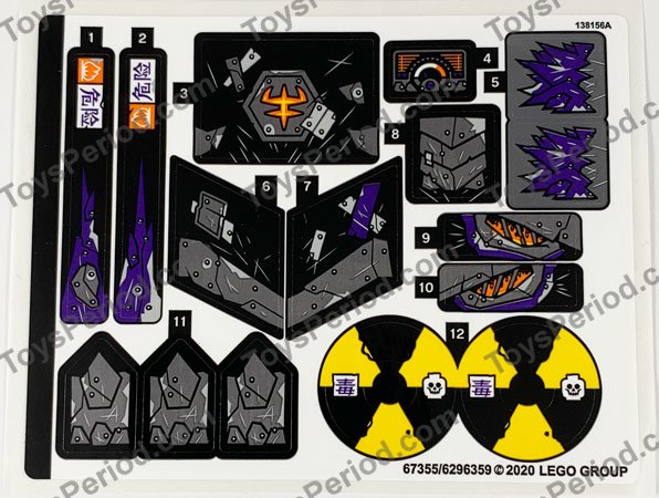 LEGO Sets with Part 80007stk01 Sticker Sheet for Set 80007 - (67355/ ...