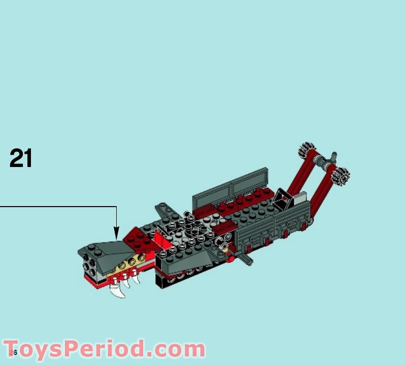 LEGO 70004 Wakz' Pack Tracker Instructions and Parts List