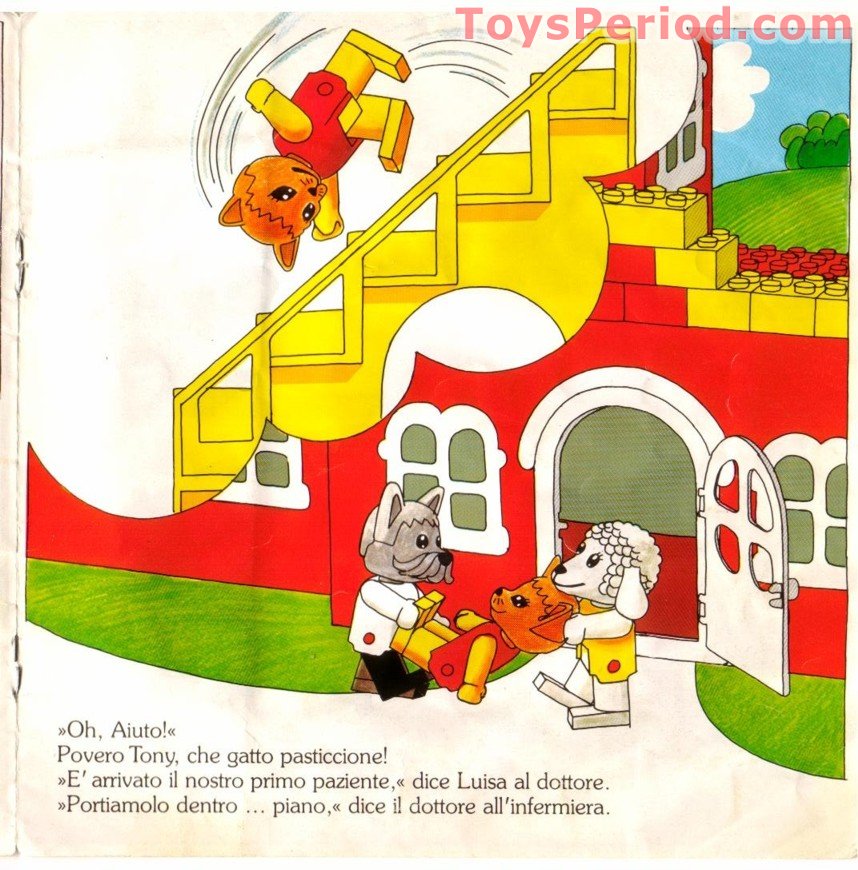 LEGO 347-3 Hospital - Lucy Lamb and Charlie Cat Visit Doctor Dog ...