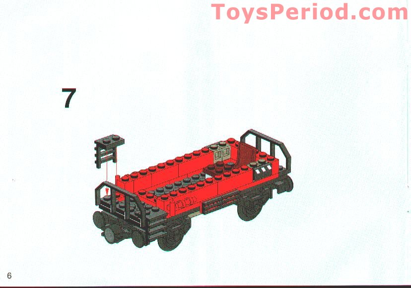 LEGO 10014 Caboose Instructions and Parts List