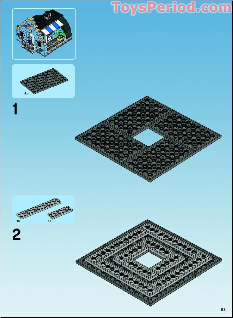 LEGO 10190 Market Street Instructions and Parts List