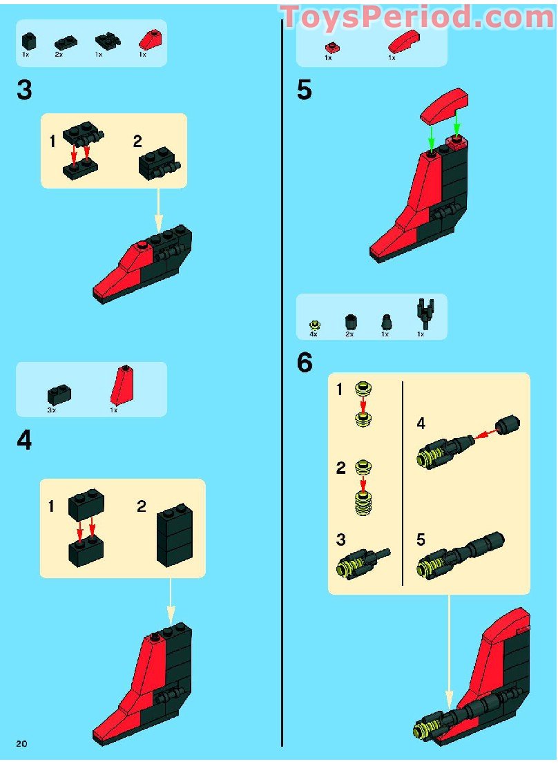 LEGO 10192 Space Skulls Instructions and Parts List