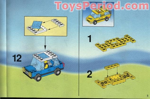 LEGO 2140 ANWB Roadside Assistance Crew Instructions and Parts List