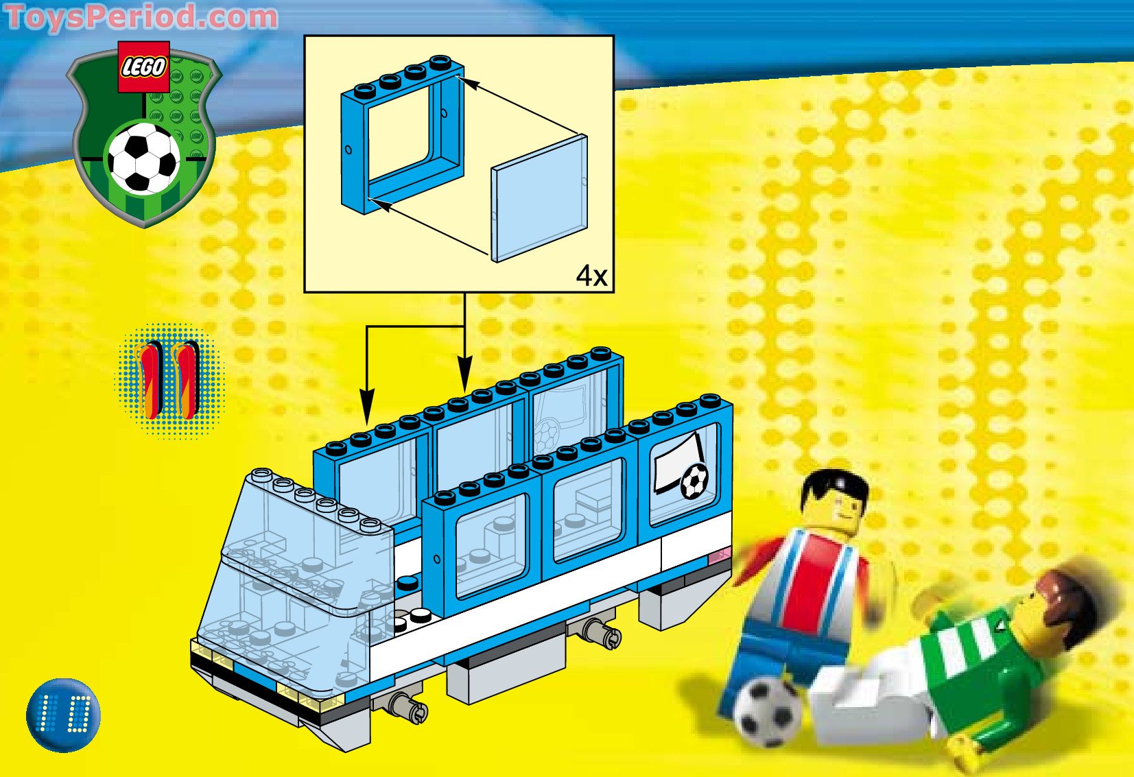 LEGO 3406 Americas Bus Instructions and Parts List