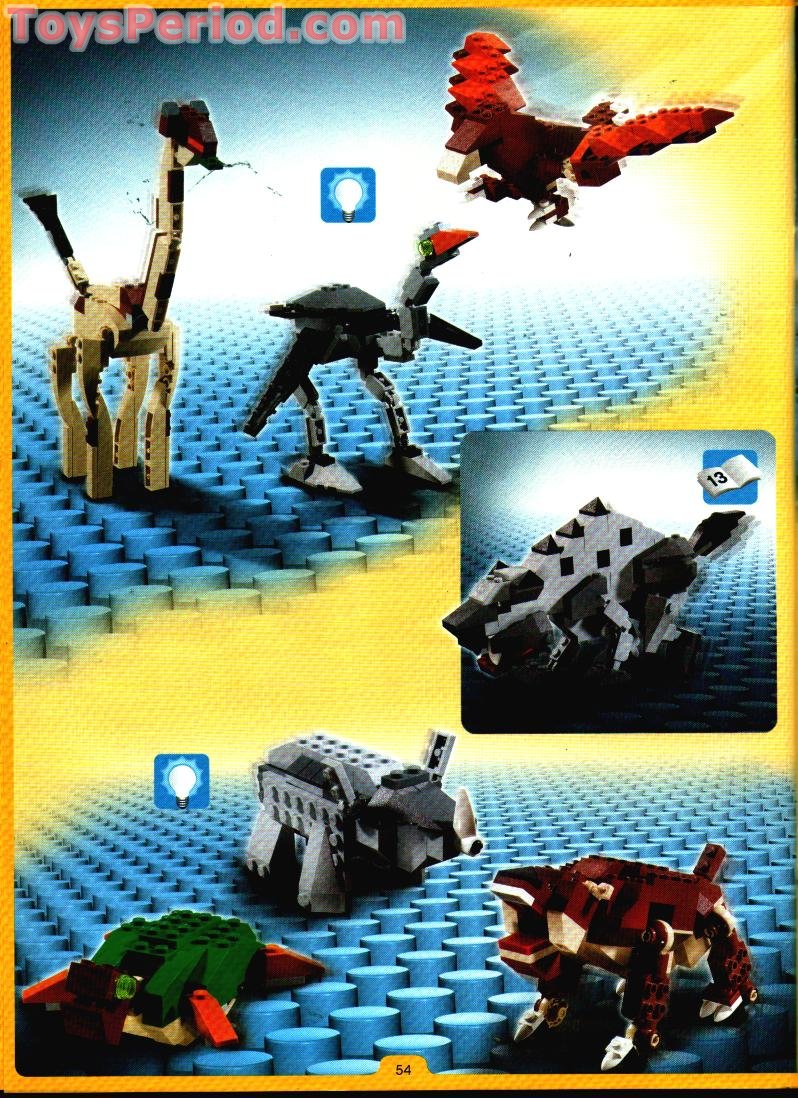 LEGO 4884 Wild Hunters Instructions and Parts List
