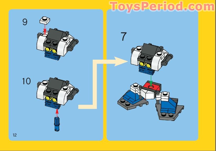 LEGO 4917 Mini Robots Instructions and Parts List