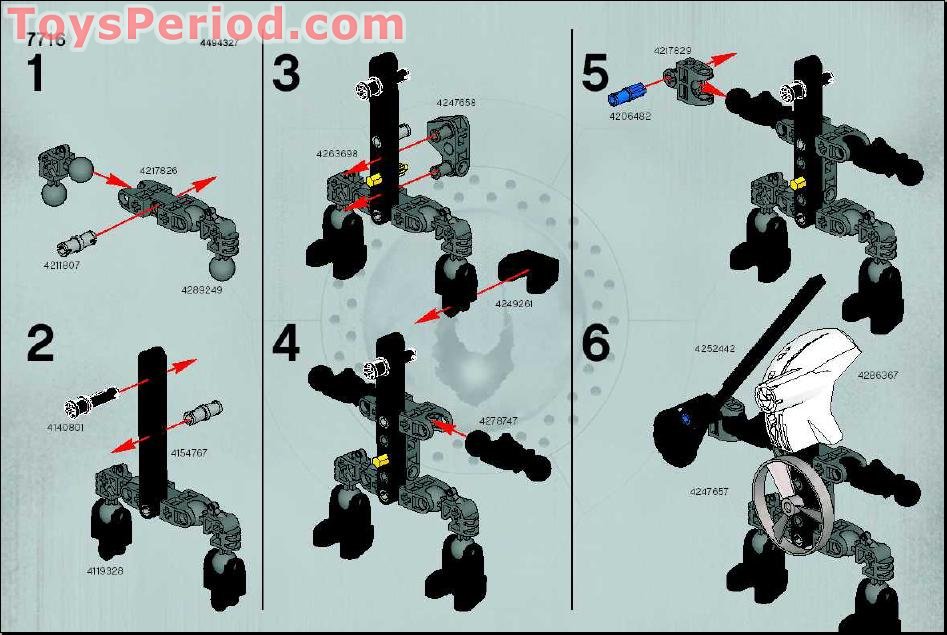 LEGO 7716 Quick Good Guy White Instructions and Parts List