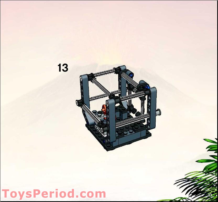 LEGO 7296 Dino 4wd Trapper Instructions and Parts List