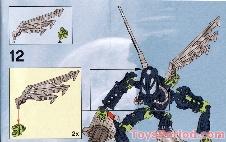 LEGO 8914 Toa Mahri Hahli Instructions and Parts List