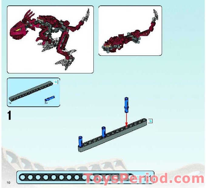 LEGO 8990 Fero and Skirmix Instructions and Parts List