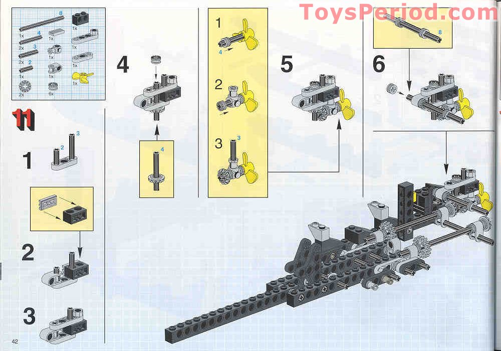 LEGO 8425 Black Hawk Instructions and Parts List