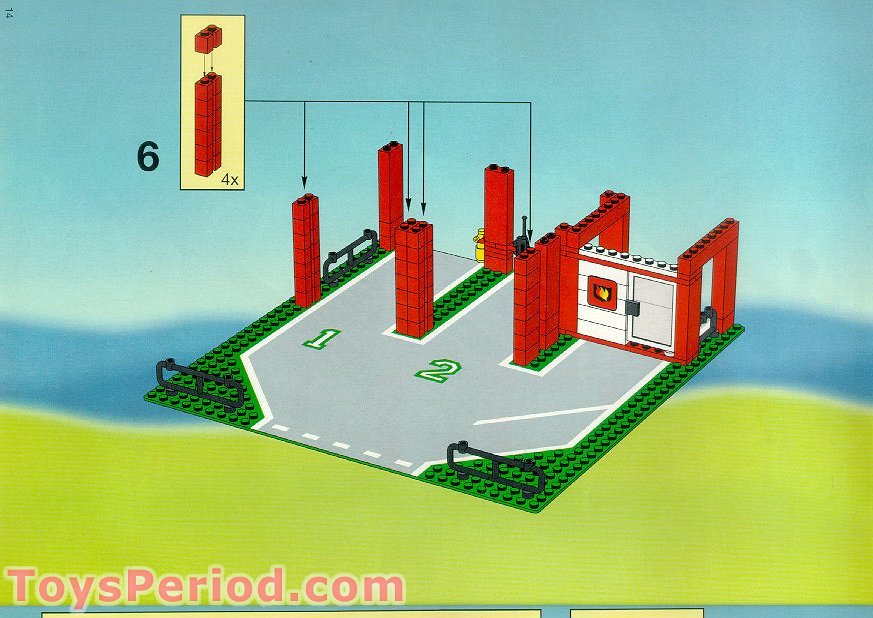 LEGO 6571 Flame Fighters Instructions and Parts List