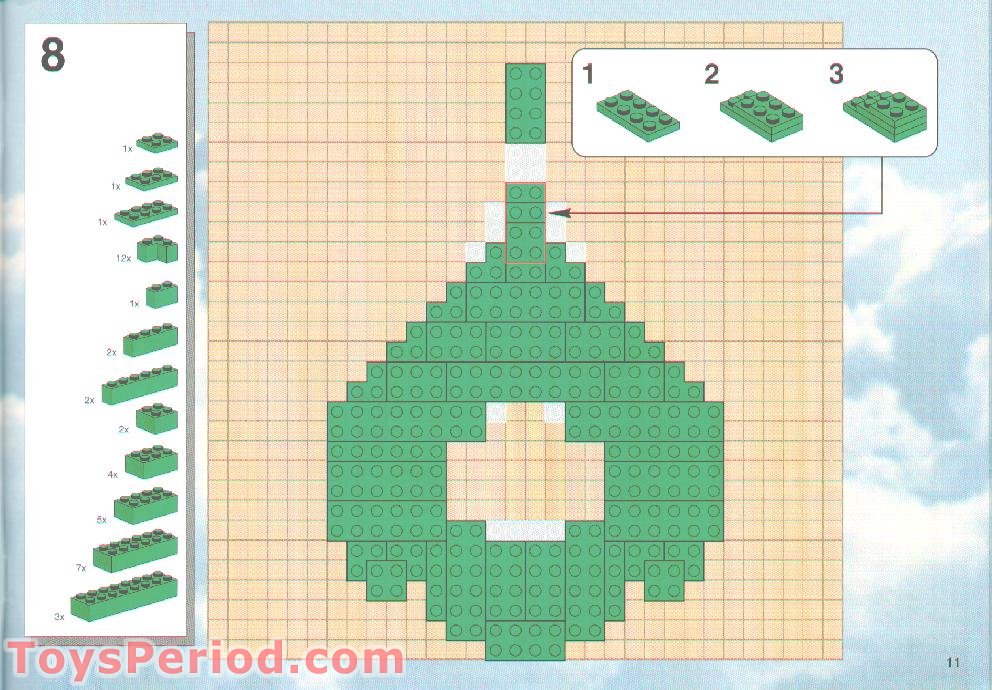 LEGO 3724 LEGO Dragon Instructions and Parts List