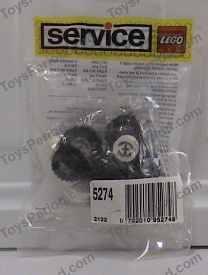 LEGO 5274 Tires with Hubs Set Parts List