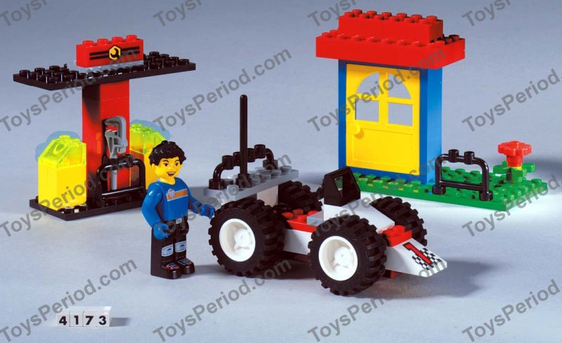 LEGO 4173 Max's Pitstop Instructions and Parts List