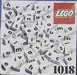 LEGO 1018 Letters Small Set from 1985 | LEGO Reference