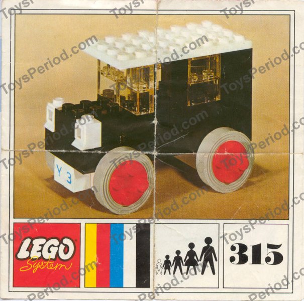 LEGO 315-3 European Taxie Instructions and Parts List