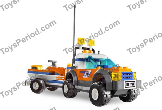 LEGO 7737 Coast Guard 4wd and Jet Scooter Instructions and Parts List