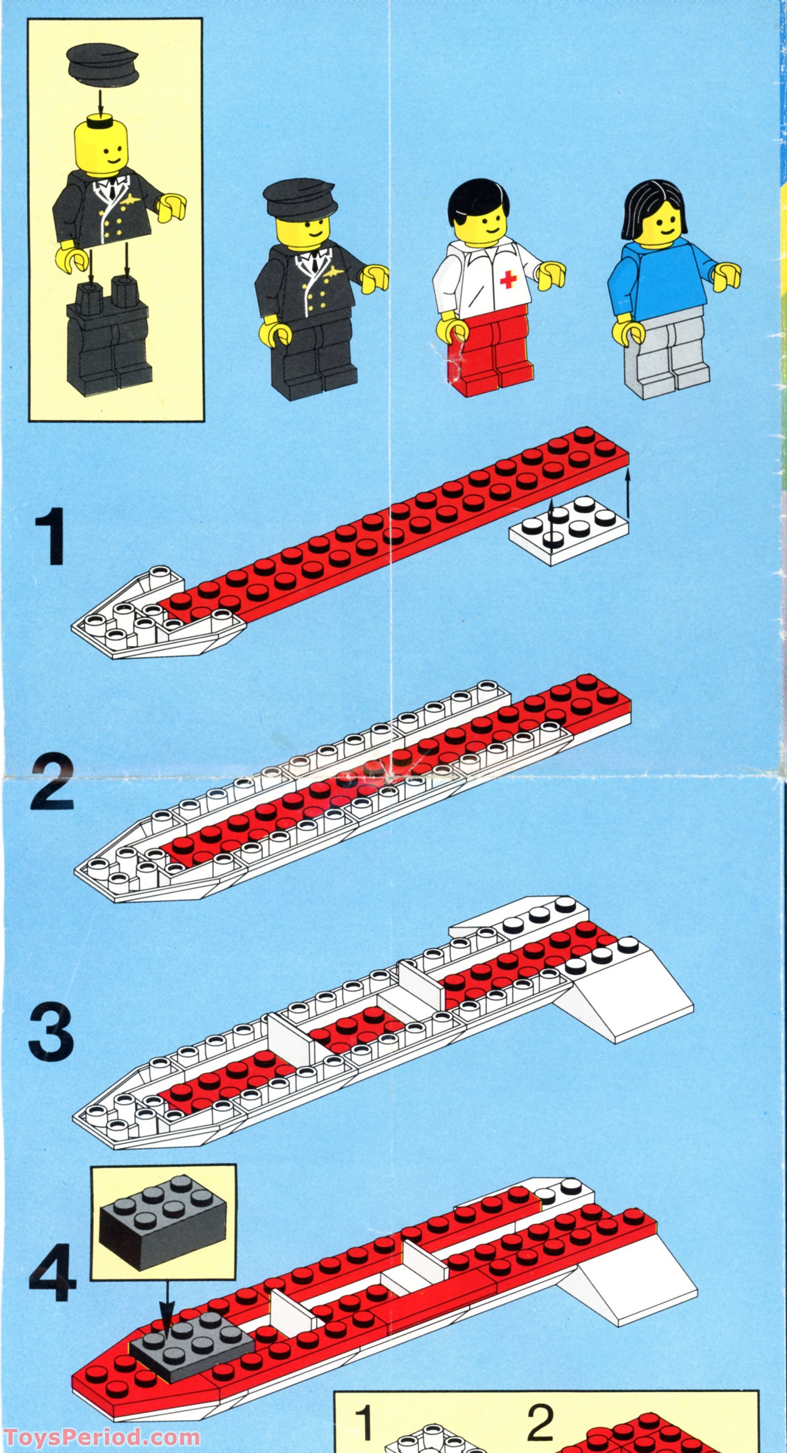 LEGO 6356 Med-Star Rescue Plane Instructions and Parts List