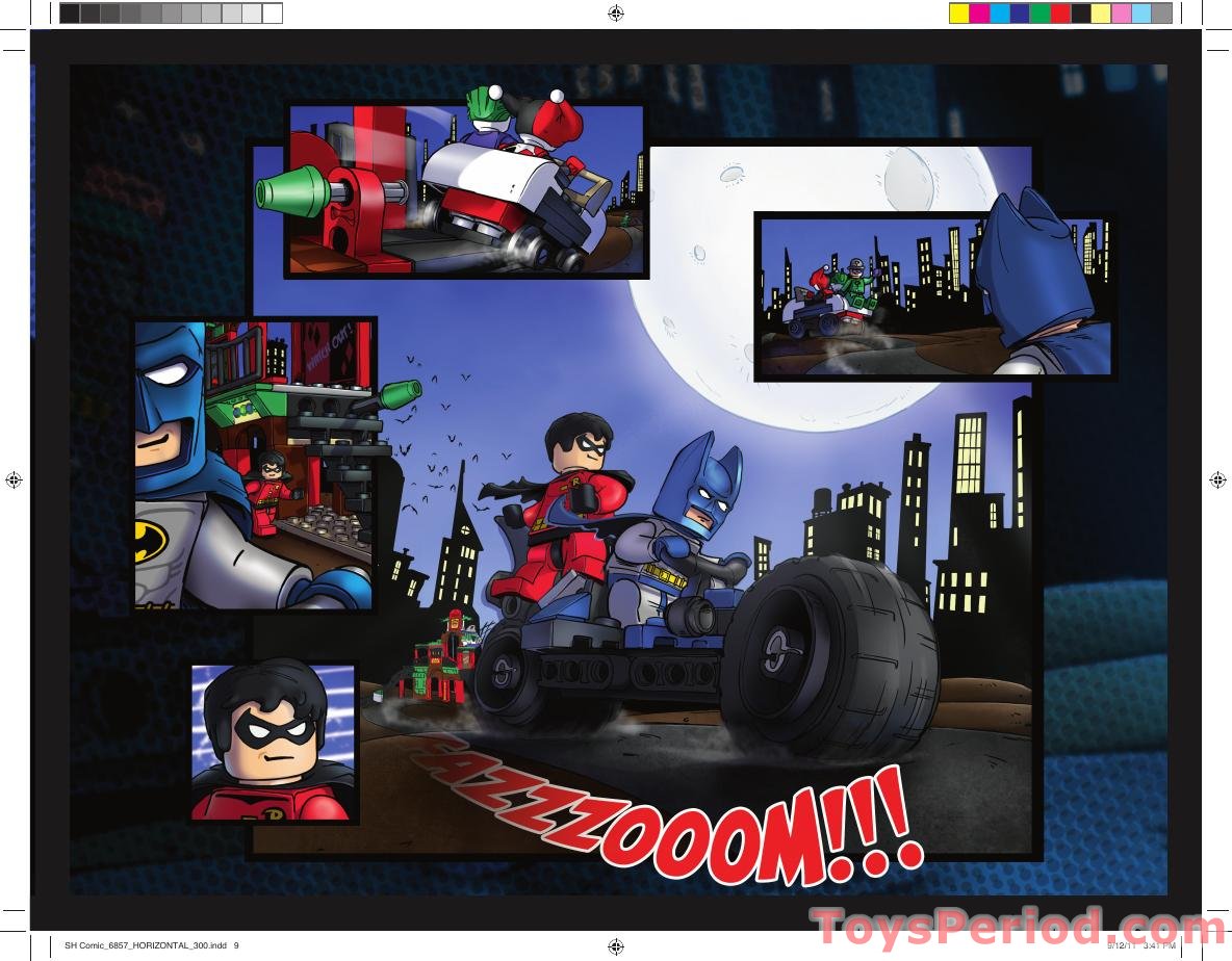 LEGO 6857 The Dynamic Duo Funhouse Escape Instructions and Parts List