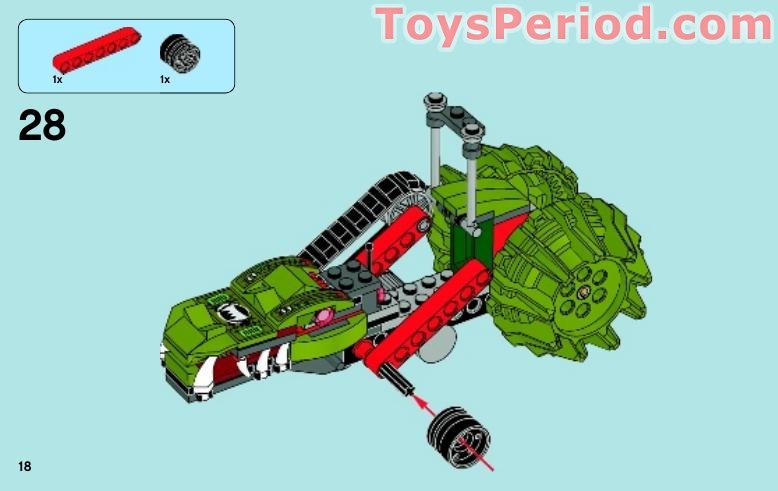 LEGO 70001 Crawley's Claw Ripper Instructions and Parts List