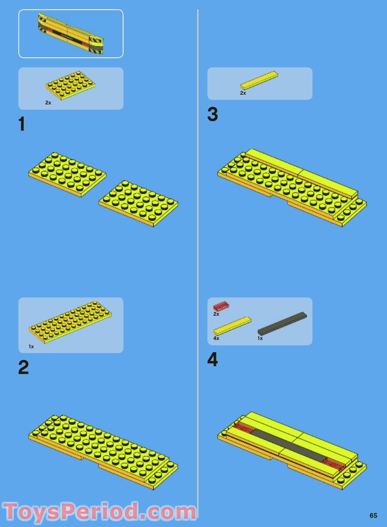 LEGO 8043 Motorized Excavator Instructions and Parts List