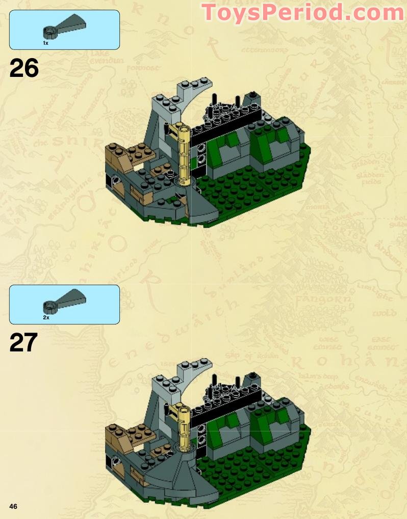 LEGO 9472 Attack on Weathertop Instructions and Parts List