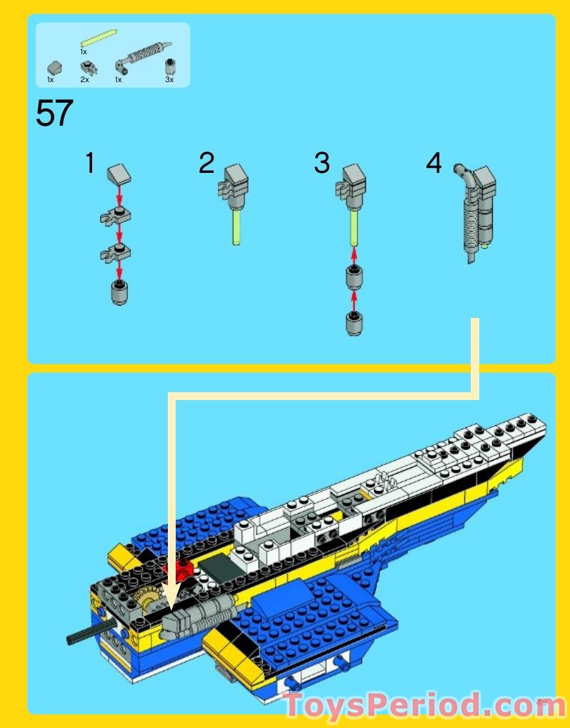 LEGO 31011 Aviation Adventures Instructions and Parts List