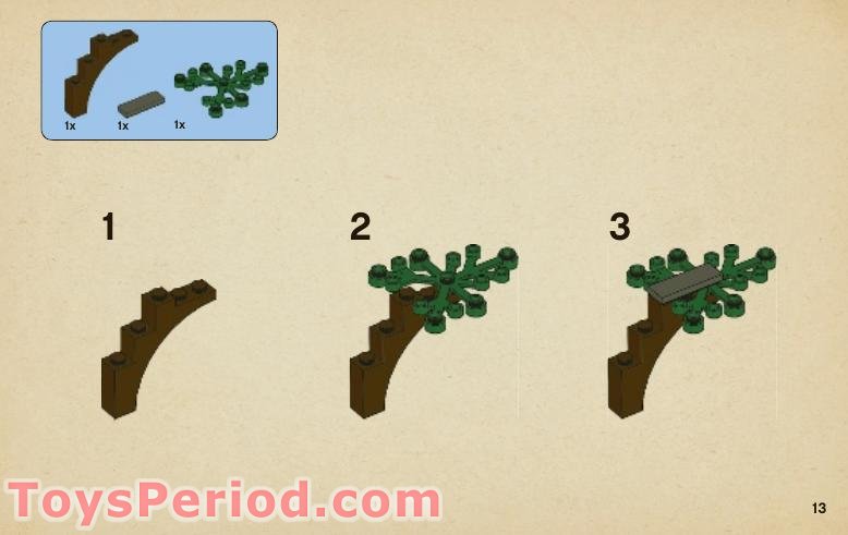 LEGO 4865 The Forbidden Forest Instructions and Parts List