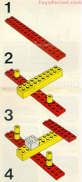 LEGO 613 Biplane Instructions and Parts List