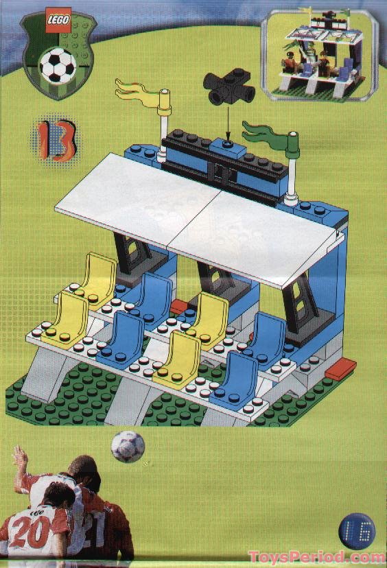 LEGO 3403 Fans' Grandstand with Scoreboard Instructions and Parts List