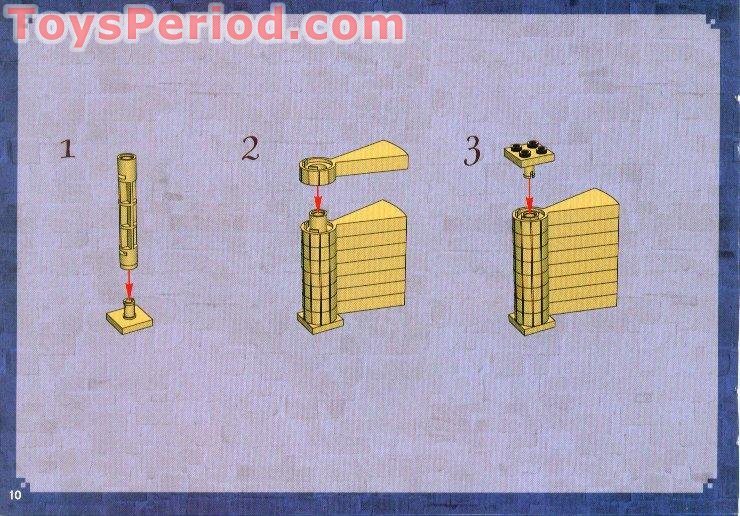 LEGO 4752 Professor Lupin's Classroom Instructions and Parts List