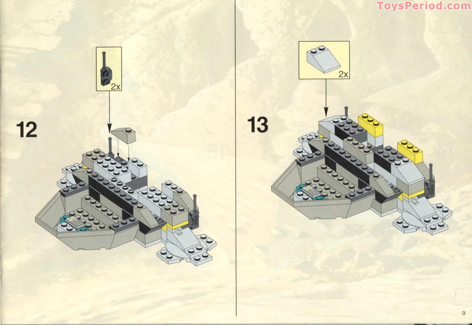 LEGO 4980 Tunnel Transport Instructions and Parts List