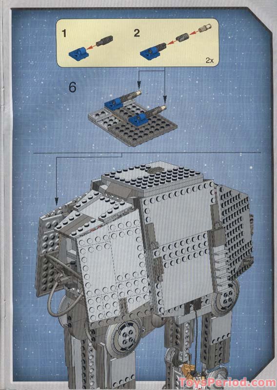 LEGO 4483-2 AT-AT, Blue Box Instructions and Parts List