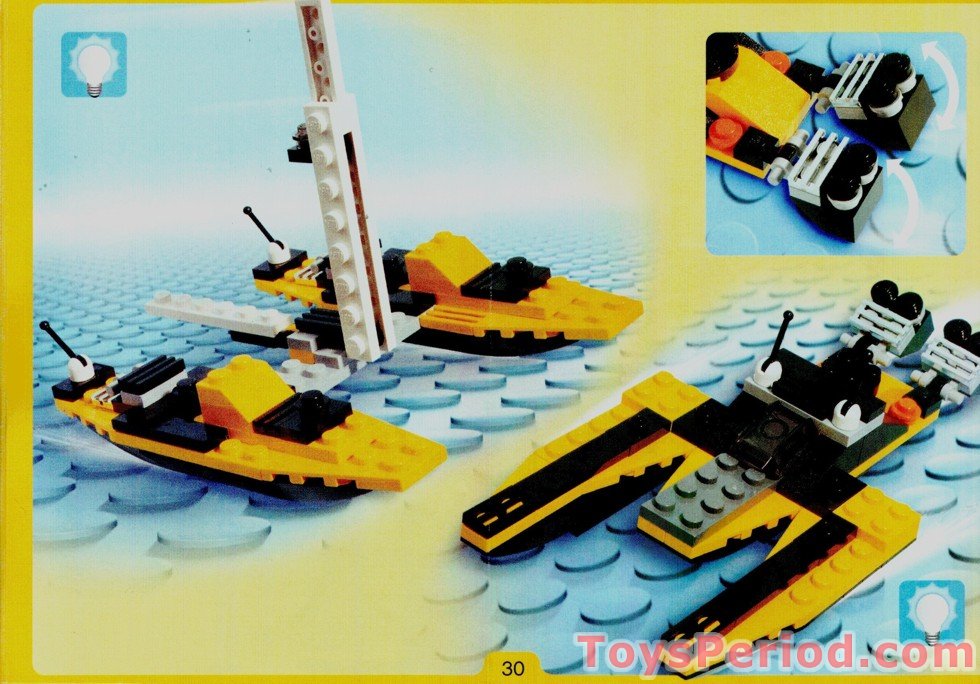 LEGO 4505 Sea Machines Instructions and Parts List
